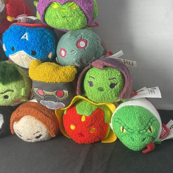 Marvel | Other | Disney Tsum Tsum Mini Marvel Set Plush Lot Of 4 ...